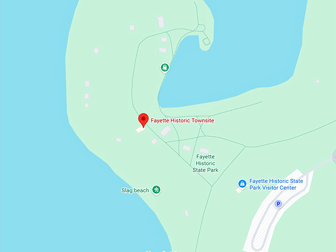 16. fayette historic townsite map