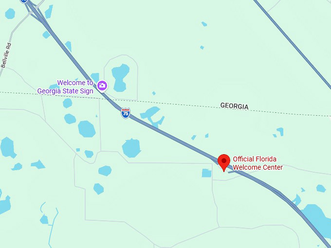 16. florida welcome center map