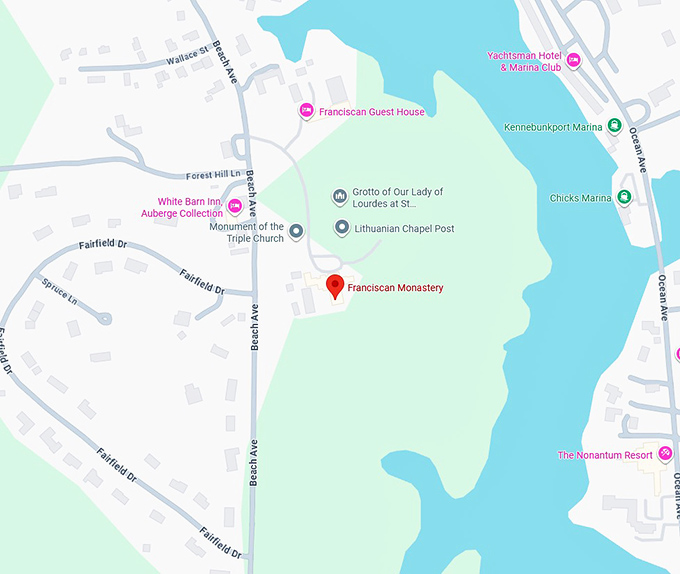 16. franciscan monastery map