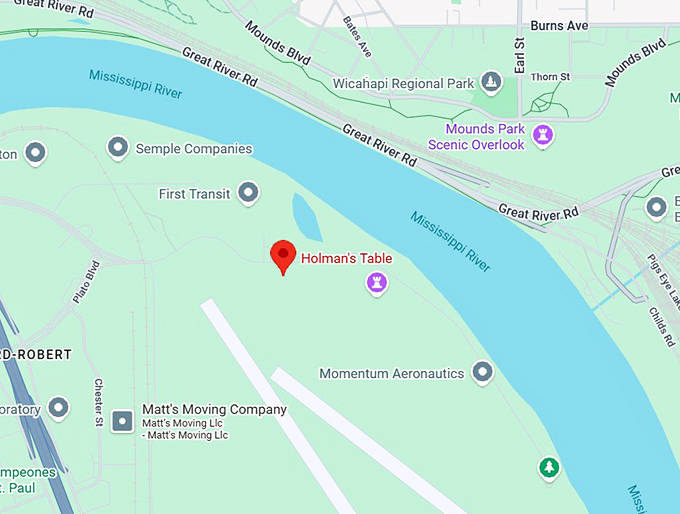 16. holman's table map