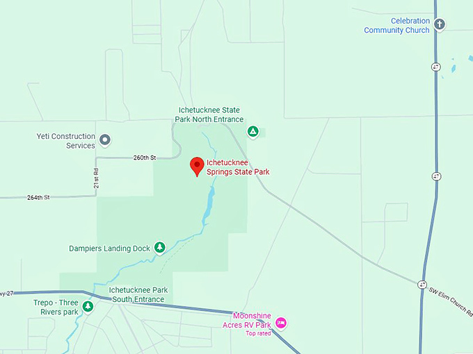 16. ichetucknee springs state park map