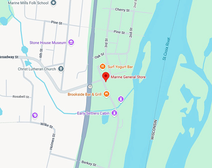 16. marine general store map