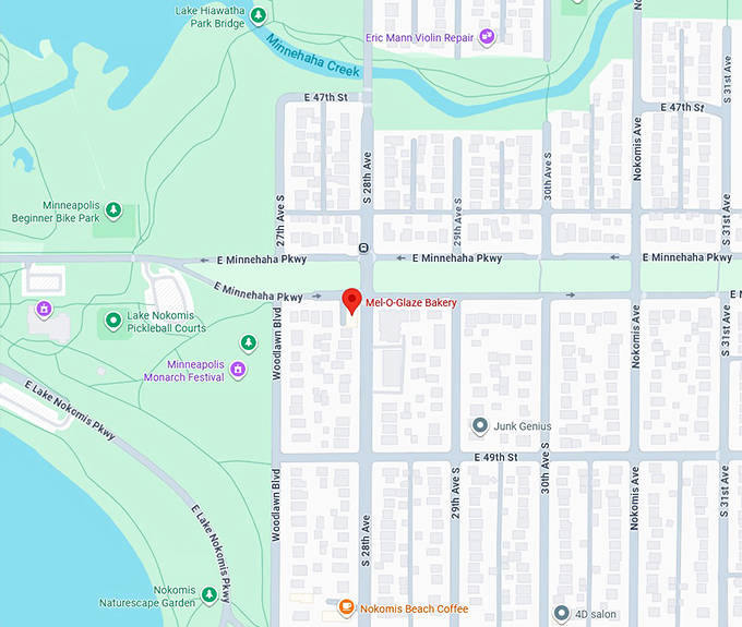 16. mel o glaze bakery map