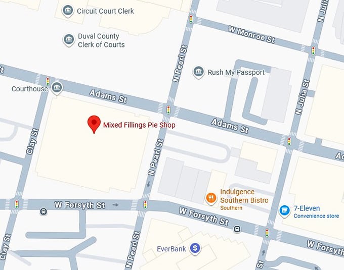 16. mixed fillings pie shop map