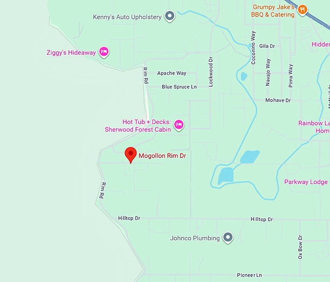 16. mogollon rim road scenic drive map