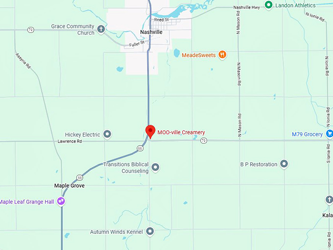 16. moo ville creamery map