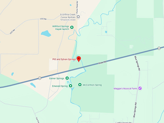 16. pitt and sylvan springs map
