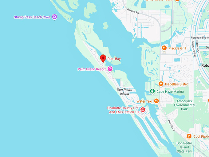 16. rum bay restaurant map