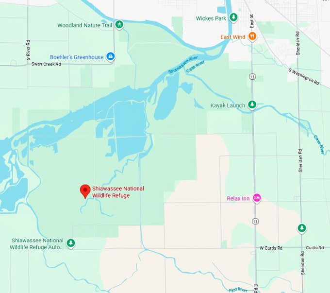 16. shiawassee national wildlife refuge map