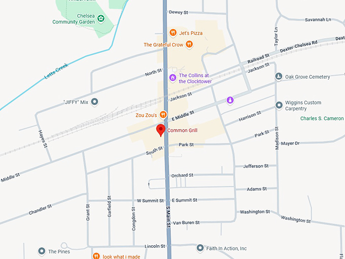 16. the common grill map