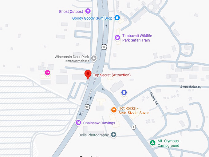 16. top secret attraction map