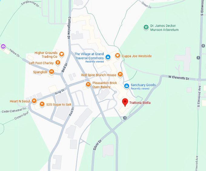 16. trattoria stella map