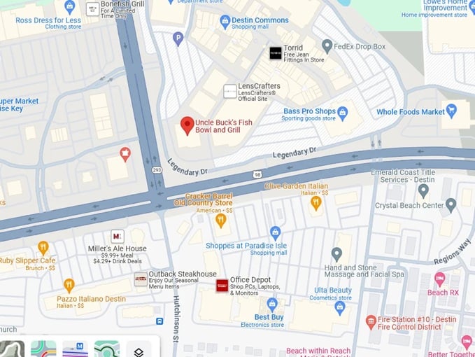 16. uncle buck's fish bowl and grill map