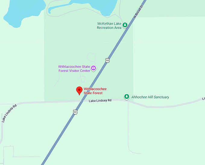 16. withlacoochee state forest map