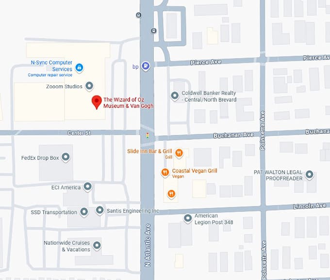 16. wizard of oz museum map