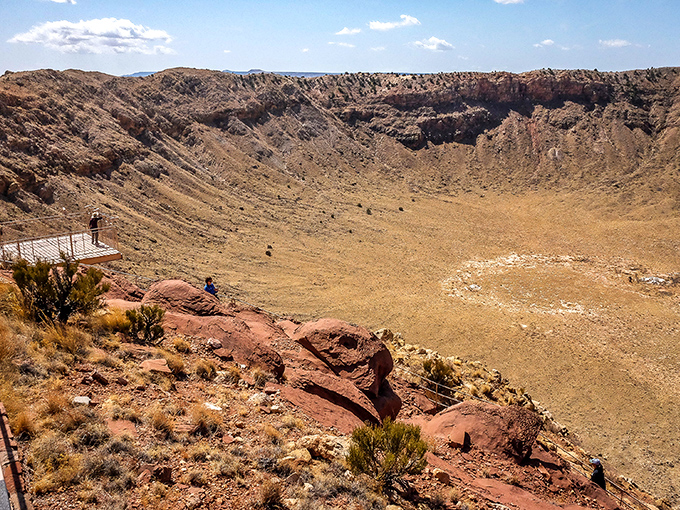 Millions of years of geological magic transformed ancient trees into these colorful stone logs scattered across the Arizona desert.