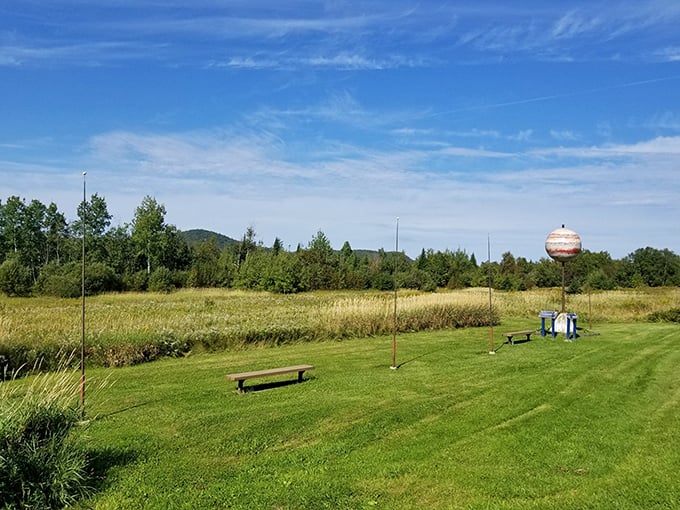 Walk among the planets at the University of Maine's cosmic roadside attraction. Even Pluto gets its moment to shine!