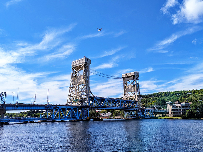 The Bridgeview Park Pavilion offers the perfect spot for picnics with a side of breathtaking views across the Keweenaw Waterway.