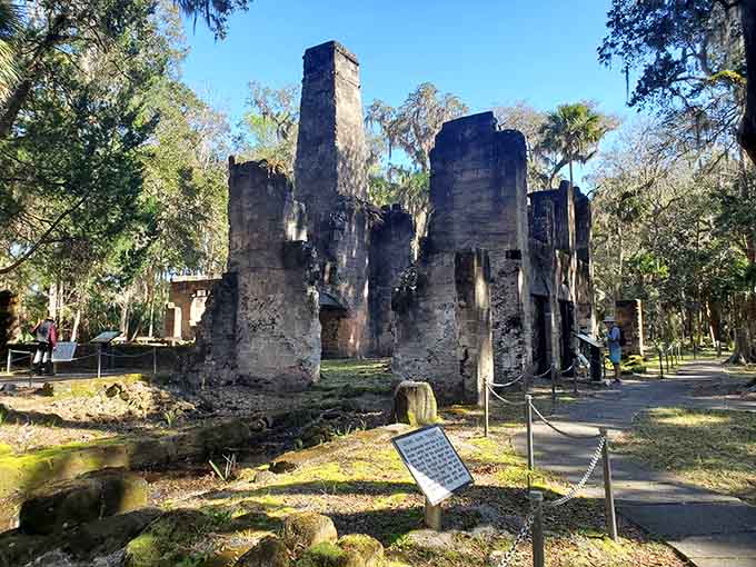 Standing among these coquina walls feels like discovering a secret that's been hiding in the woods for nearly two centuries.