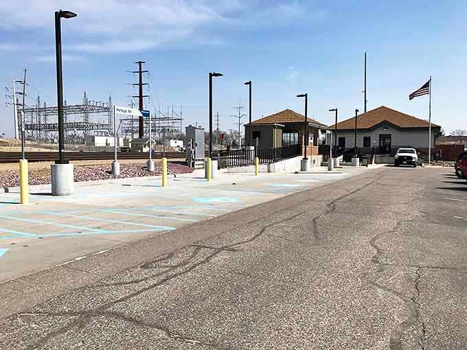 Your chariot awaits at this modern Amtrak station, where adventure begins with surprisingly affordable tickets and zero traffic jams.