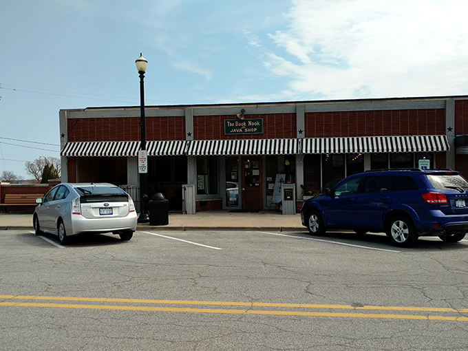 Small-town charm with big-city offerings &ndash; this unassuming facade hides a wonderland for book lovers and beverage enthusiasts alike.