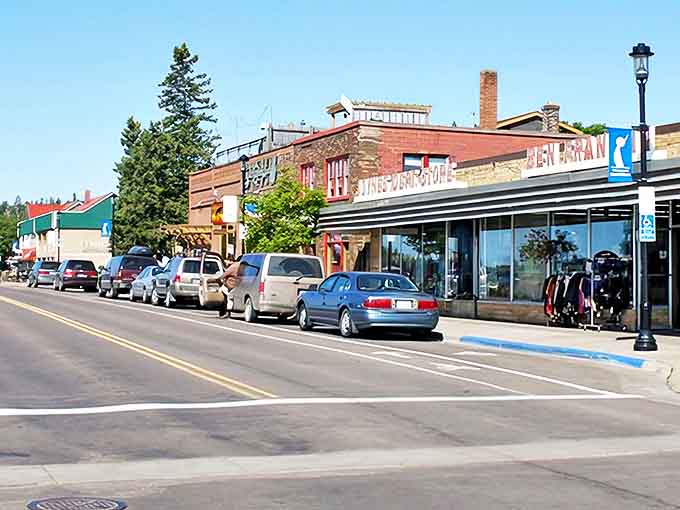 Charming storefronts line the main street, each one promising treasures and stories as unique as the town itself.