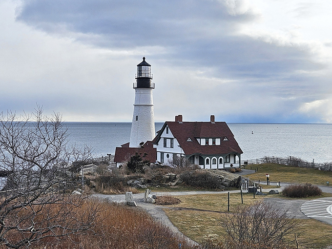 Winter transforms this maritime sentinel into a snow globe come to life &ndash; minus the shaking required.