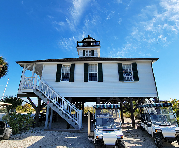 This historic white sentinel has guided mariners since 1890, now offering visitors a glimpse into the island's maritime past.