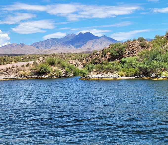 Those canyon walls rising from the water create drama that no theme park could ever replicate, proving nature's still the best show in town.