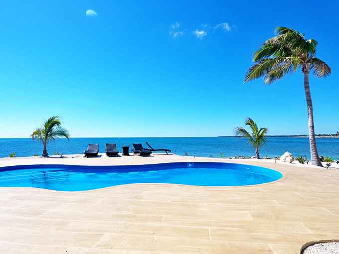 Swimming pool bliss: Where azure waters meet infinite horizon, this pool offers the luxury of freshwater swimming while surrounded by the vast Atlantic Ocean.