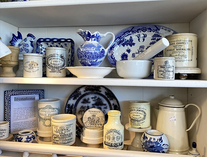 Blue and white ceramics tell silent stories of dinner parties past, each chip and crazing mark adding character that mass-produced pieces can only dream of.
