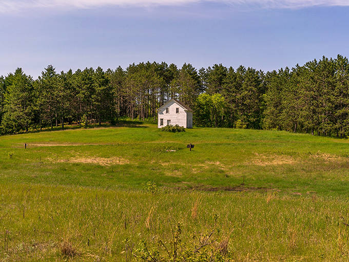 This isn't just any old house &ndash; it's a time machine with windows, standing proudly in its meadow like Minnesota's version of a frontier mansion.