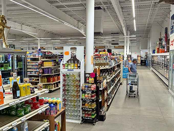Wide, well-stocked aisles invite exploration &ndash; this isn't your average grocery trip, it's a full-blown adventure for the senses.