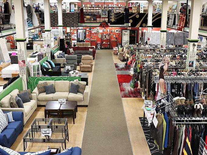 Navigating the spacious main floor feels like entering a furniture showroom where everything comes with a "pinch me, I'm dreaming" price tag.