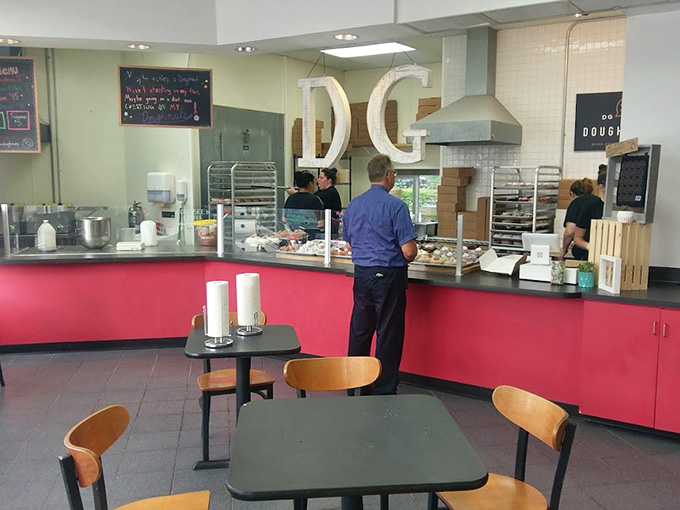 Clean, modern, and flooded with light &ndash; this is where doughnut dreams take shape before your very eyes.