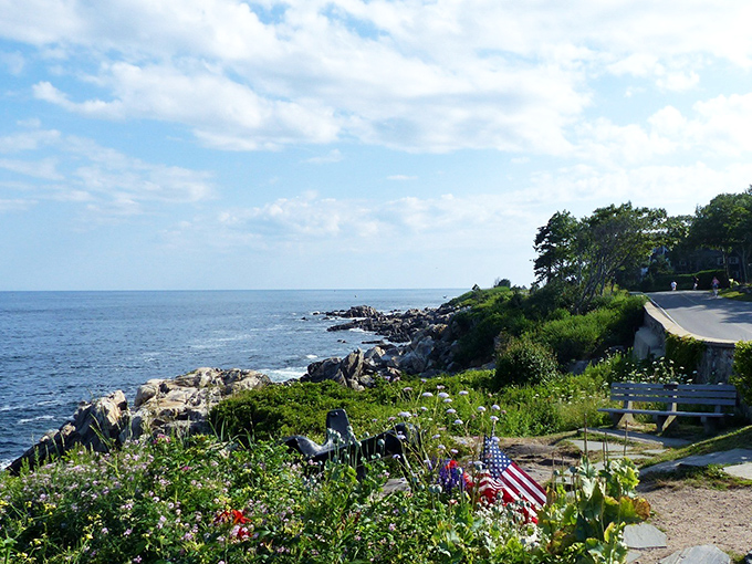 Maine's rugged coastline reveals itself in dramatic fashion, where granite meets Atlantic in a timeless dance that defines New England's edge.