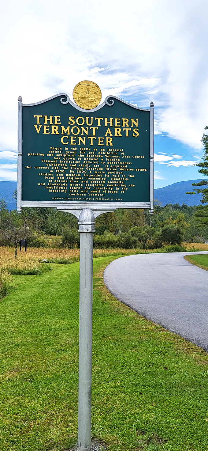 The historic marker tells the tale of artistic passion that began in the 1920s and blossomed into this cultural treasure.