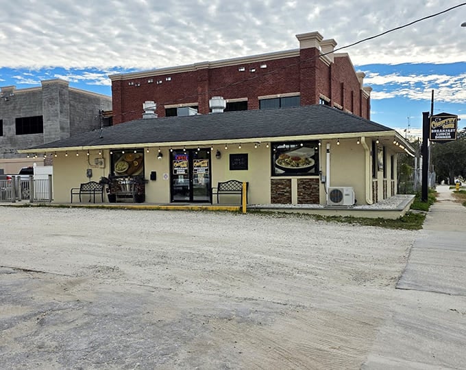 C's Country Diner serves up home-style breakfast in this cozy corner building that feels like visiting grandma's house.