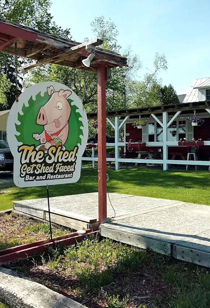 The Shed lives up to its name with this rustic charm that makes you want to stay all afternoon.