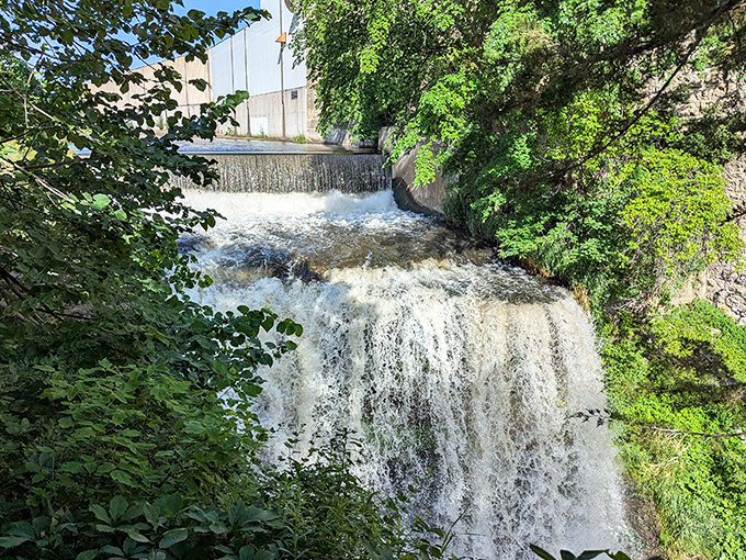 Vermillion Falls proves that old mills and rushing water make the perfect pair, like peanut butter and jelly but way more photogenic.
