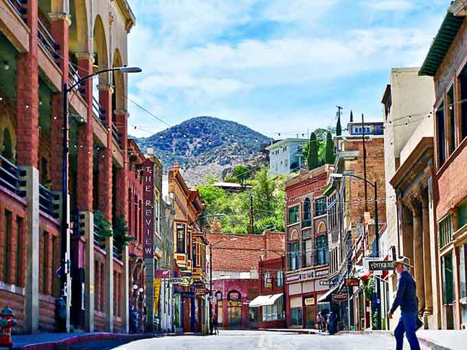 Historic main street winds through copper country where art now mines the creative spirit.