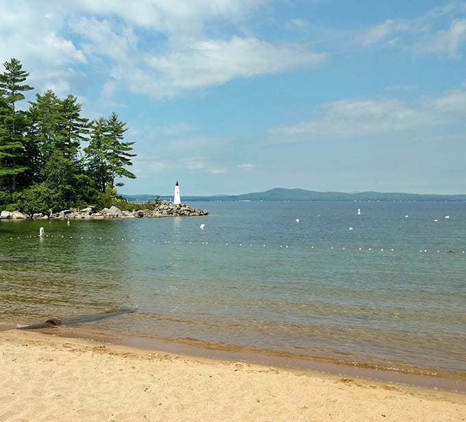 Sandy beaches and clear waters make Frye Island a summer paradise, perfect for building sandcastles and creating family memories.
