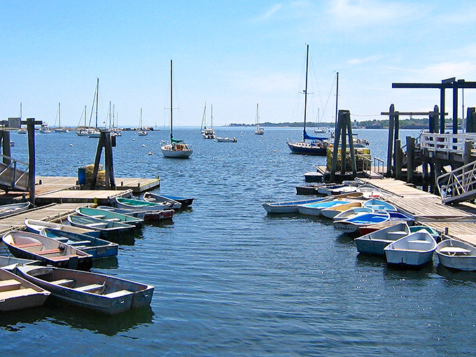 The perfect marriage of mountains and sea, Camden's harbor cradles boats of all sizes while surrounded by nature's most impressive color show.