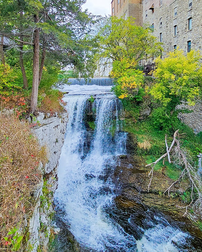 This historic waterfall in downtown Hastings shows that you don't need wilderness to find natural beauty and peaceful moments.