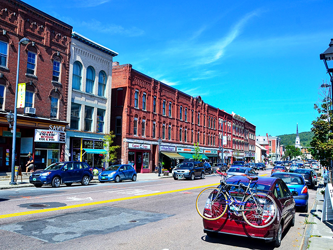 Brick facades and blue skies create Montpelier's main street magic &ndash; where small-town America still thrives without a chain store in sight.