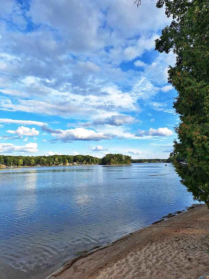 On days like this, Budd Lake's crystal waters mirror the sky so perfectly you'll wonder where one ends and the other begins.