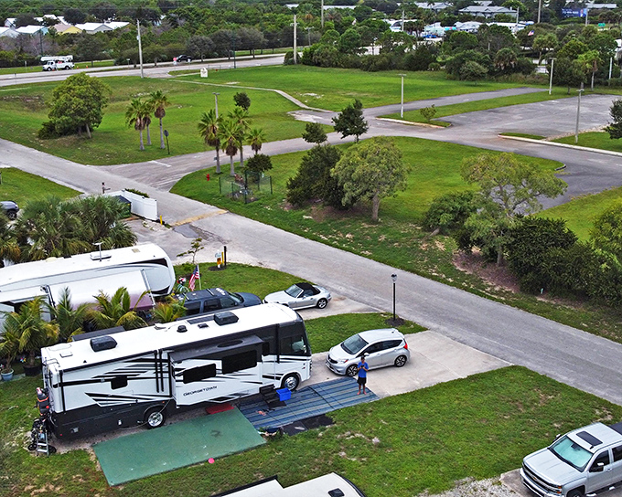 Floridays RV Park welcomes road warriors with spacious sites and that laid-back Hobe Sound hospitality.
