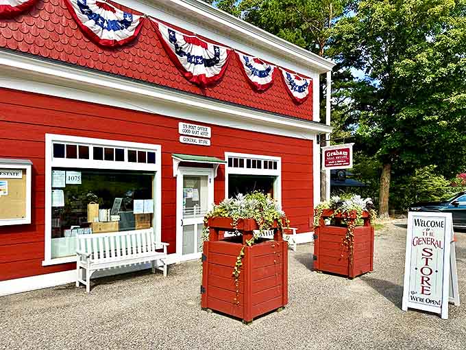The iconic Good Hart General Store stands as a cheerful red beacon along the route, offering homemade treats that taste like childhood memories.