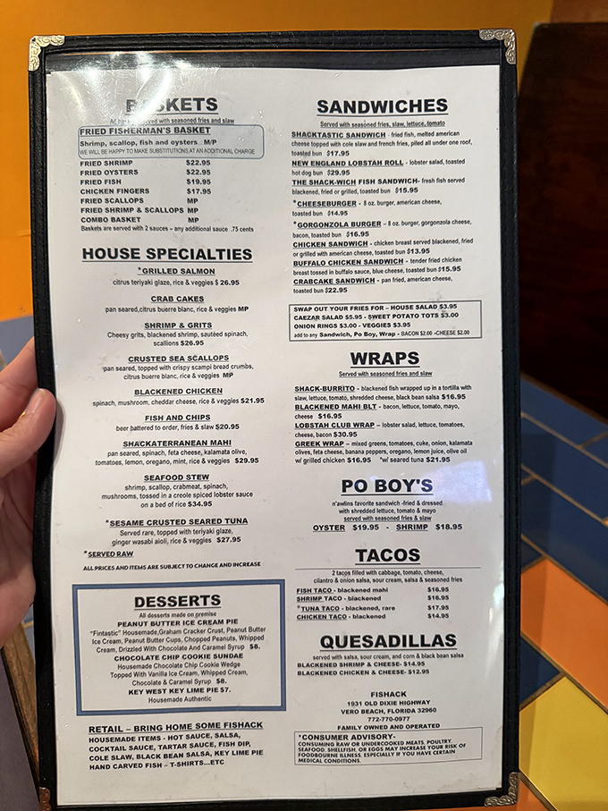 A treasure map of seafood delights awaits, from the legendary Fried Fisherman's Basket to po' boys that require both hands and several napkins.