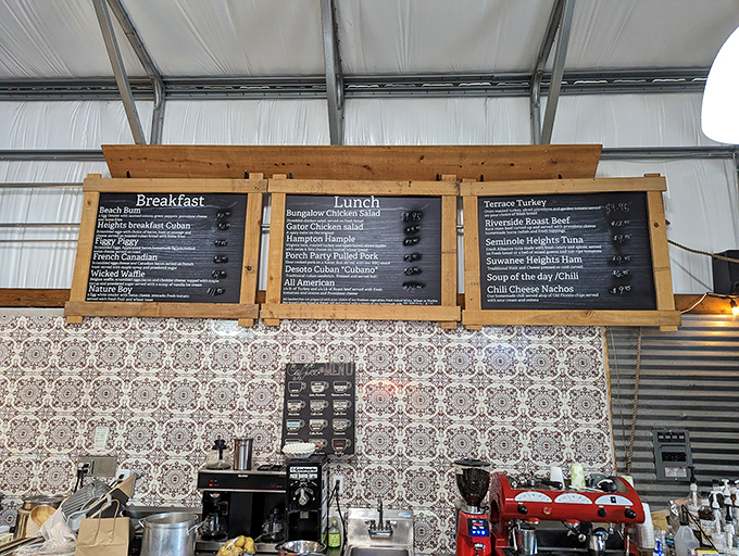 Simple menu boards spell out your delicious options without any fuss, just like your favorite diner but with better design sense.